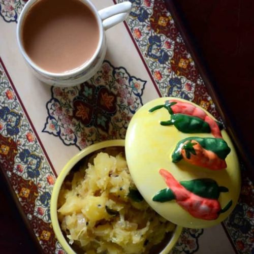 Kerala Kappa Masala | Kerala Style Spiced Tapioca Mash - Cooking Curries