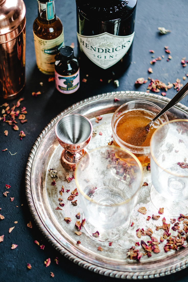 Rose Cardamom Cocktail - Cooking Curries