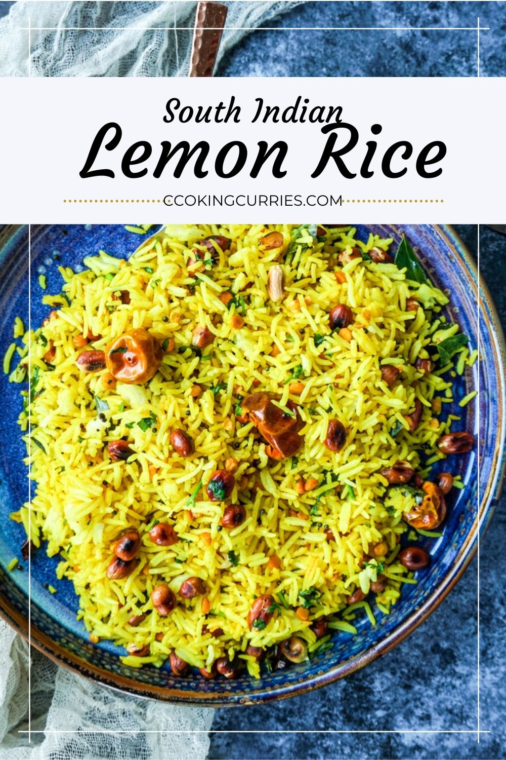 South Indian Lemon Rice - Cooking Curries