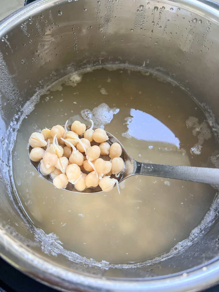 Sprouted Chickpea Sundal - Cooking Curries